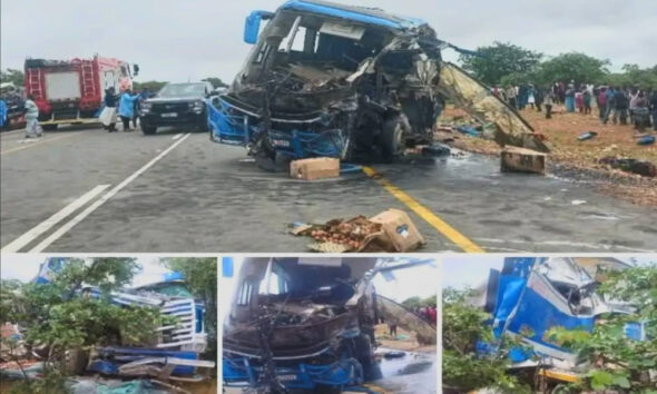 Collision between bus and truck in Zimbabwe kills 24, injures over 30 ...