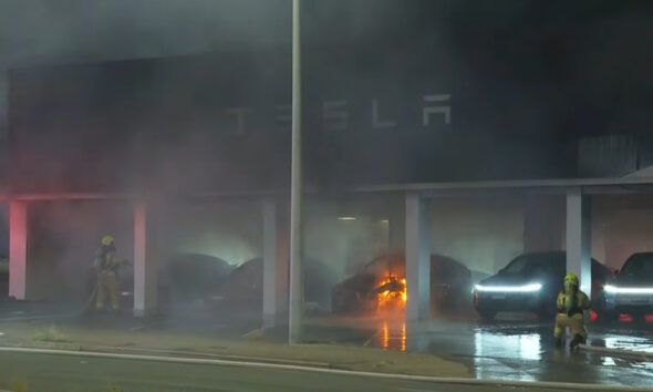 Fire at Tesla store in Sydney area destroys 3 vehicles; arson suspected ...